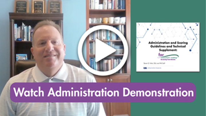 Feifer Assessment of Reading (FAR) Screening Form Remote Administration ...