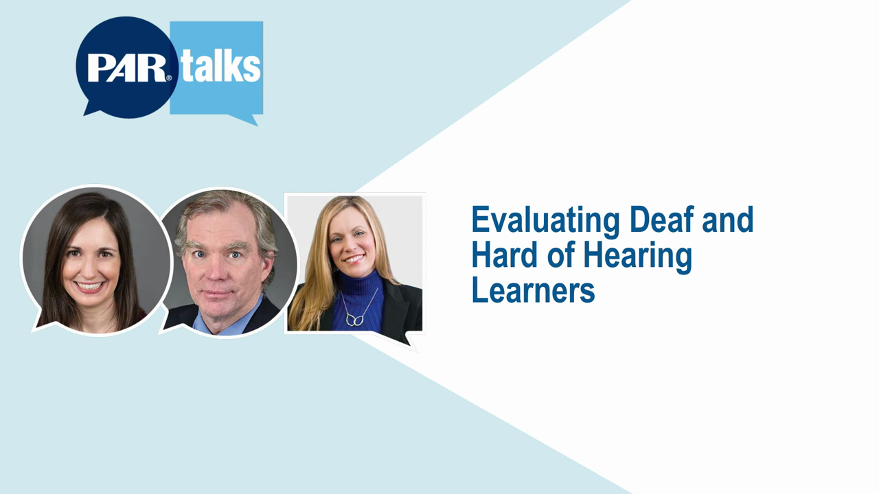 Evaluating Deaf and Hard of Hearing Learners in Mainstream Settings ...