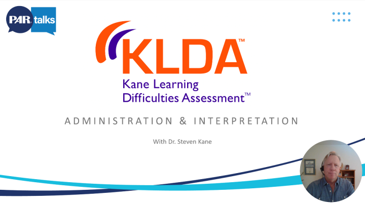 Kane Learning Difficulties Assessment (KLDA) Administration ...