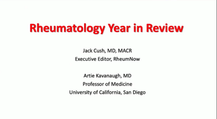 Rheumatology Year In Review Rheumnow