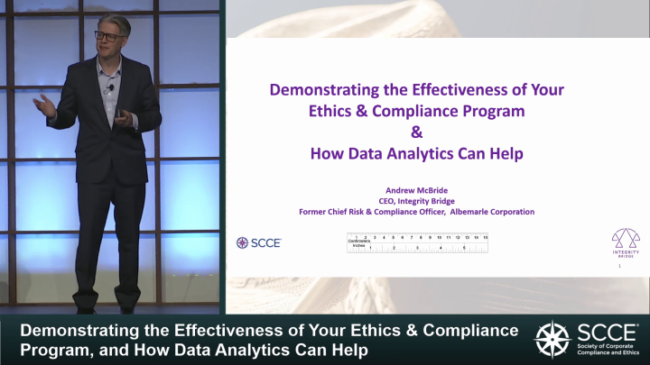 104 Demonstrating the Effectiveness of Your Ethics & Compliance Program, and How Data Analytics ...