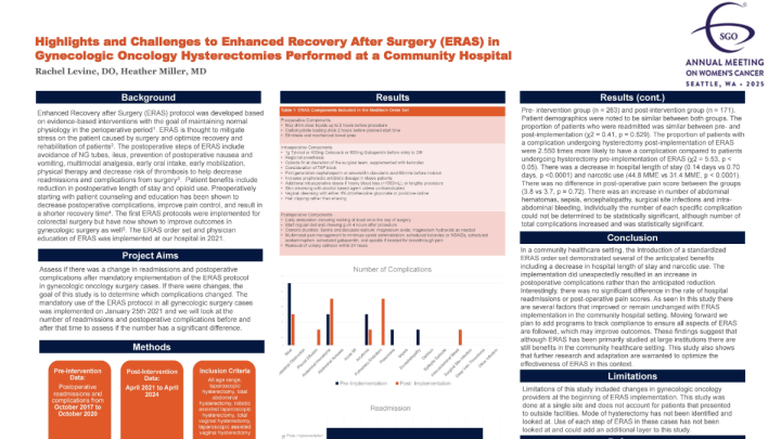 Highlights and Challenges to Enhanced Recovery After Surgery (ERAS) in ...