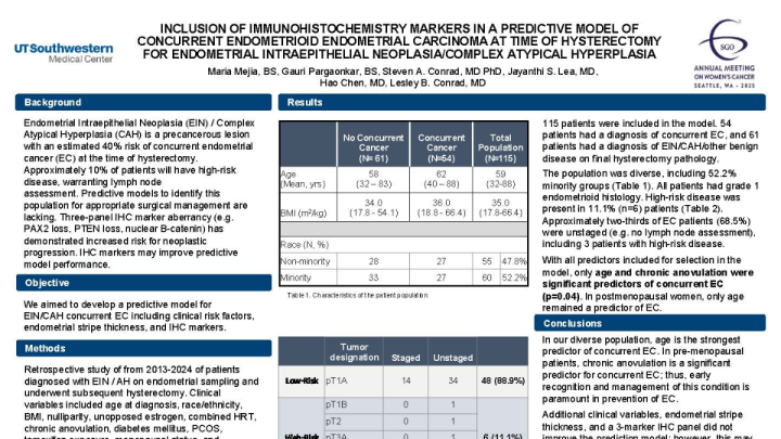 Inclusion of Immunohistochemistry Markers in a Predictive Model of ...
