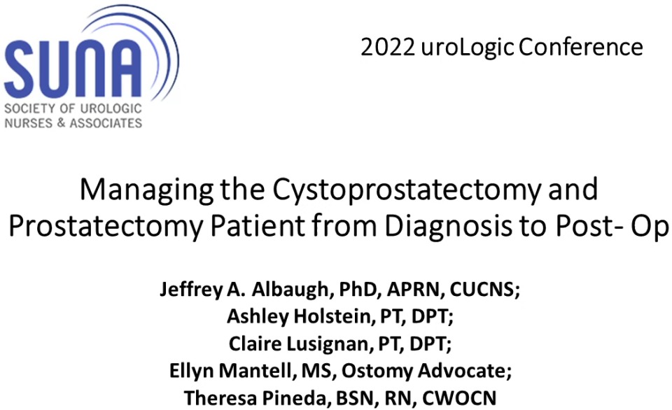 Managing the Cystoprostatectomy and Prostatectomy Patient from ...
