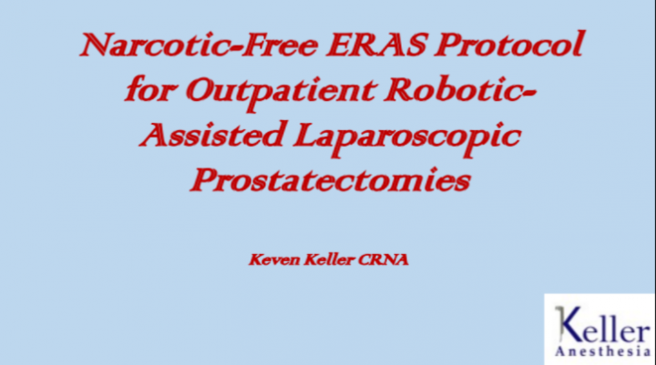 Narcotic-Free ERAS Protocol for Outpatient Robotic-Assisted ...