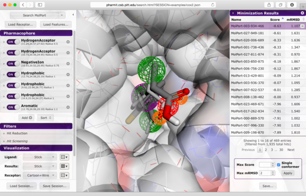 Pharmit: Online interactive virtual screening - American Chemical Society