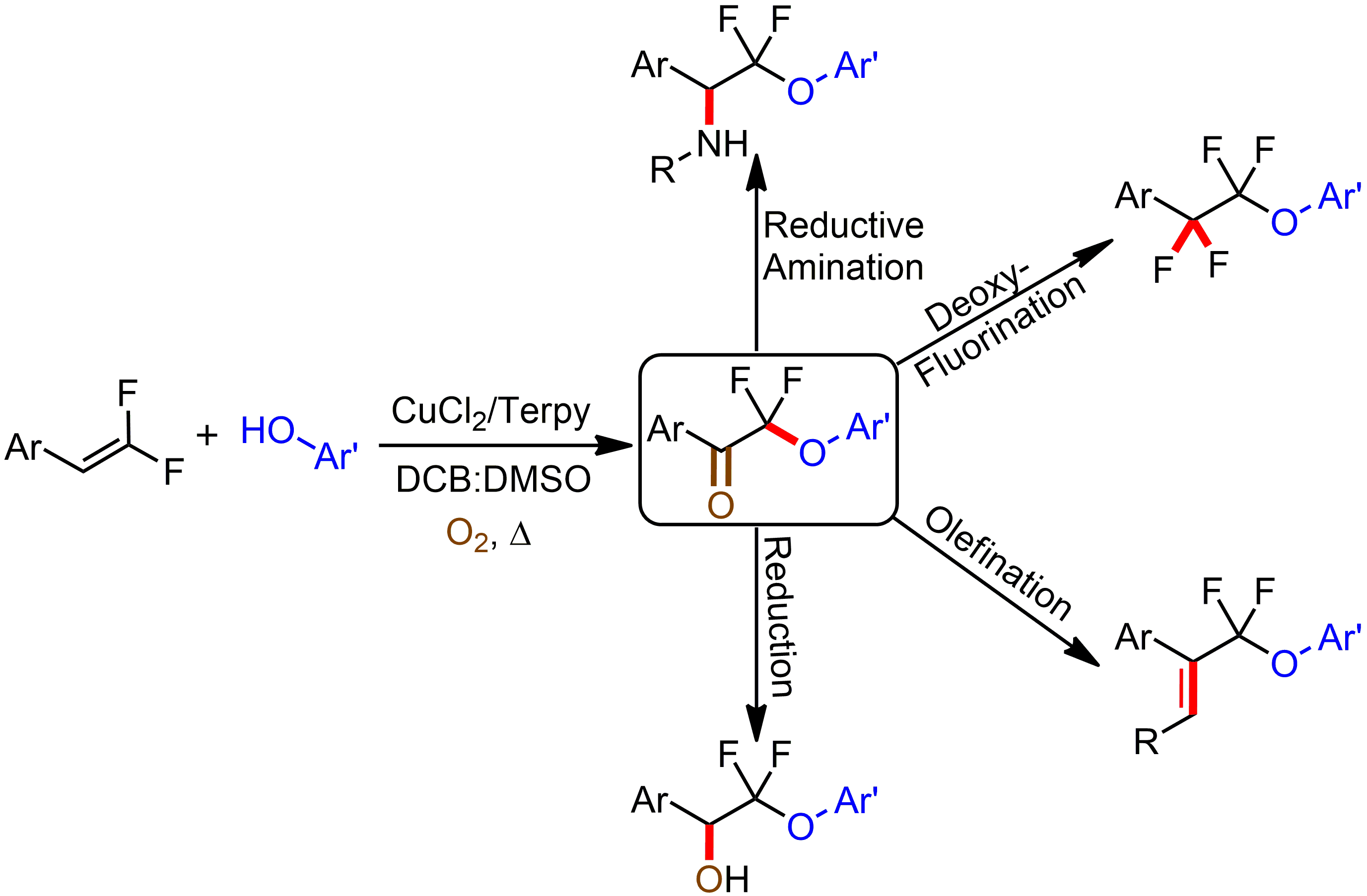 Oxidation of gem-difluoroalkenes to α,α-difluorinated-α-phenoxy ketones - American Chemical Society