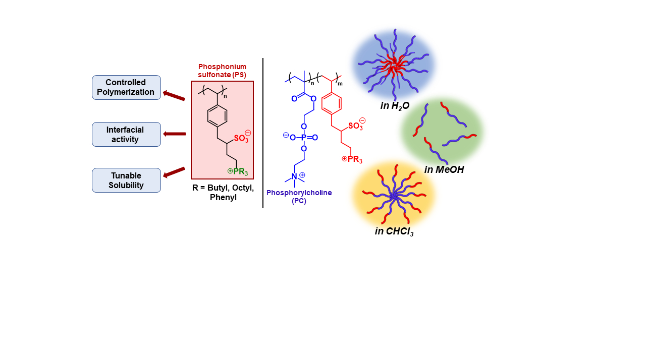 A new class of zwitterionic materials: Phosphonium sulfonate monomers ...