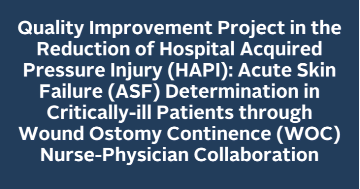 Quality Improvement Project in the Reduction of Hospital Acquired ...