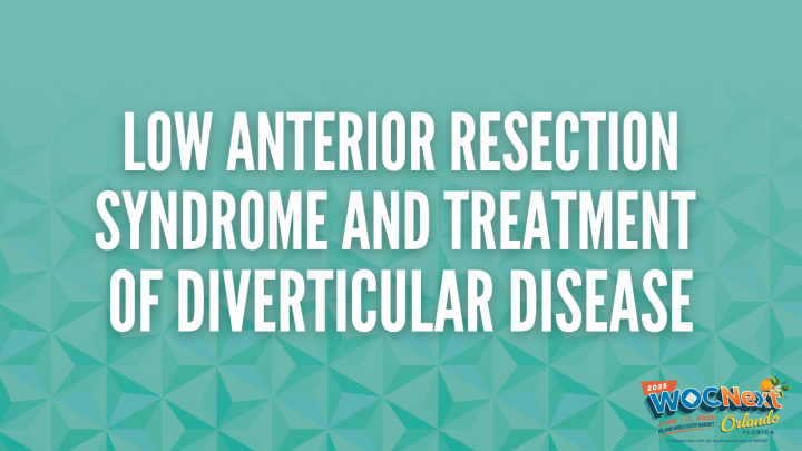 (200) Low Anterior Resection Syndrome and Treatment of Diverticular ...